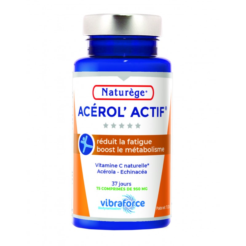 Acérol'Actif 950mg-75 comprimés-Naturège – Boutique Pleine-Forme